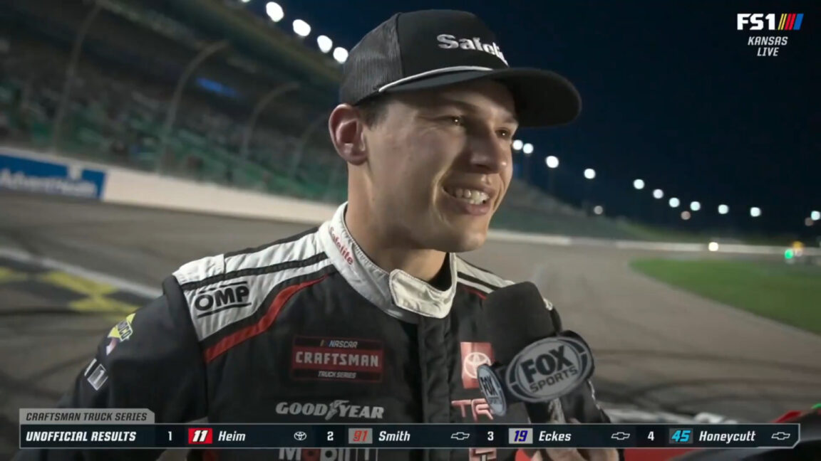 Nascar Truck: Corey Heim vence pela 5ª vez no ano em Pocono